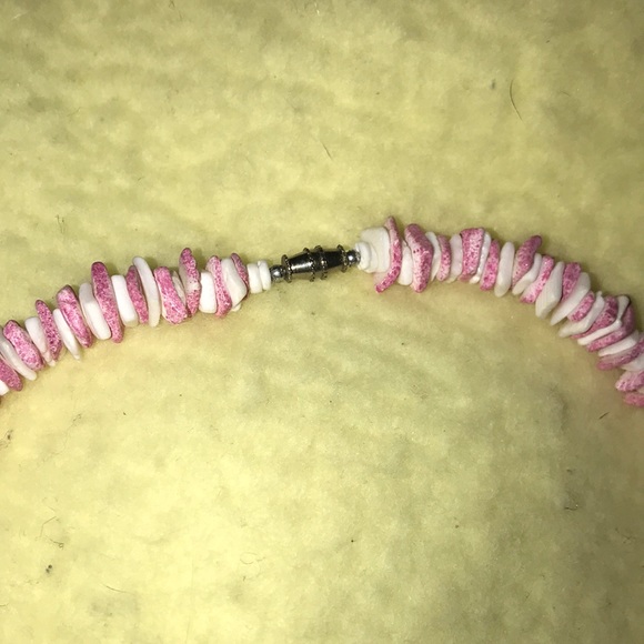 Jewelry | Vintage Puka Shell Necklace Pink And White | Poshmark